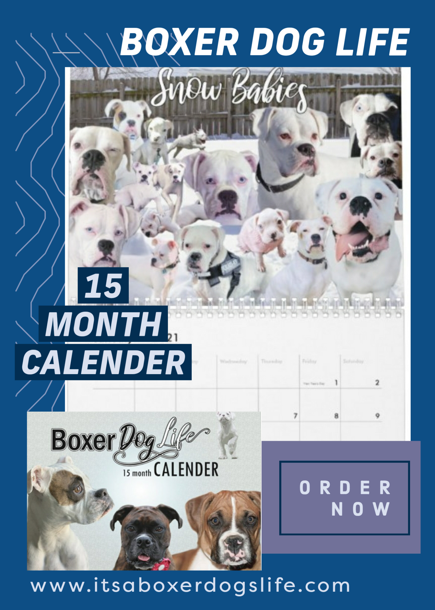 Official Boxer Dog Life Calendar - ItsaBoxerDogsLife